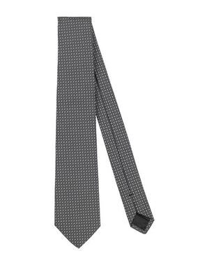 Givenchy GIVENCHY Azure Silk Jacquard Geometric-Print Neck Tie Black