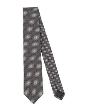 Givenchy Silk Jacquard Geometric-print Neck Tie - Grey