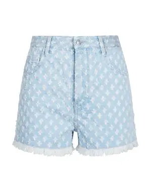 Isabel Marant Étoile High Waisted Fringed Hem Denim Shorts