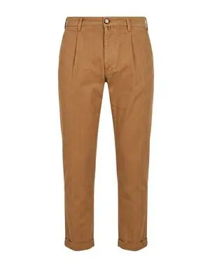 JACOB COHЁN Tailored Cotton Stretch Herringbone Pants