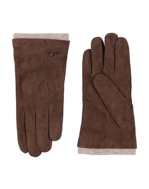Paul & Shark Ovine Leather Gloves - Brown