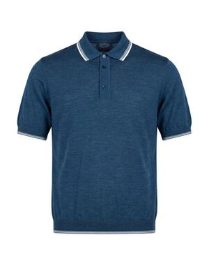 Paul & Shark Polo Shirt Size Virgin Wool, Silk
