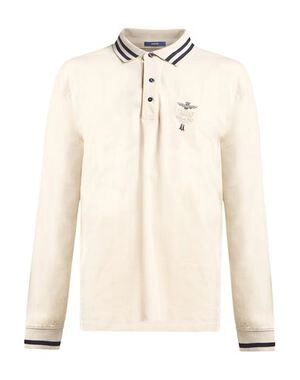AERONAUTICA MILITARE Polo Shirt Size Cotton, Elastane - Beige