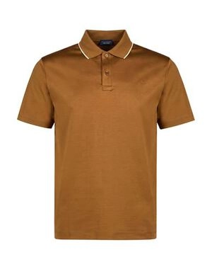Paul & Shark Man Polo Shirt Midnight Blue Size M Cotton Camel