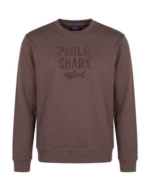 Paul & Shark Sweatshirt Size Cotton, Nylon, Elastane - Brown
