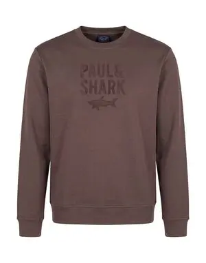 Paul & Shark Cotton, Nylon, And Elastane Sweatshirt - Chocolate Brown