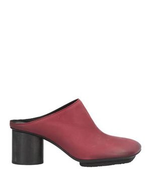 UMA WANG Calfskin Mules - Red