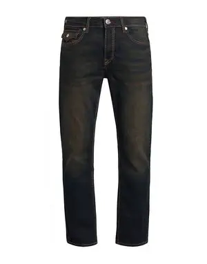True Religion Wash Embroidered Straight Leg Jeans