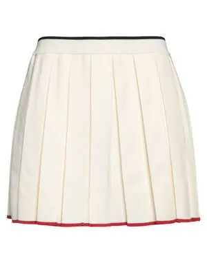 Thom Browne Mini Skirt Ivory Size Virgin Wool, Polyamide, Elastane