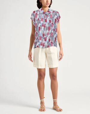 MANILA GRACE Geometric Print Viscose Top