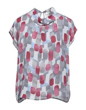 MANILA GRACE Geometric Print Viscose Top