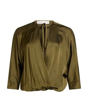 MANILA GRACE Top Military Size Viscose - Green