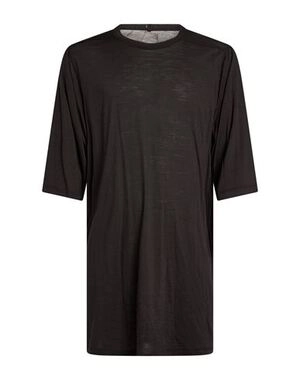 Rick Owens T-shirt Size Virgin Wool, Silk - Black