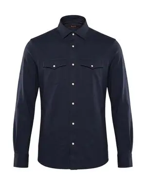 MOORER Shirt Size Cotton - Blue