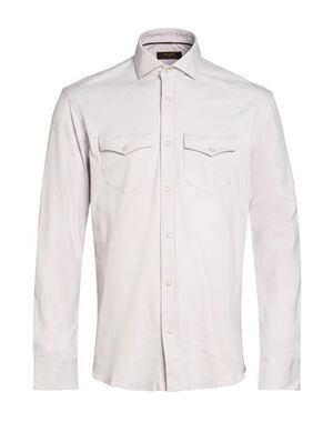 MOORER Shirt Size Cotton - Light Grey