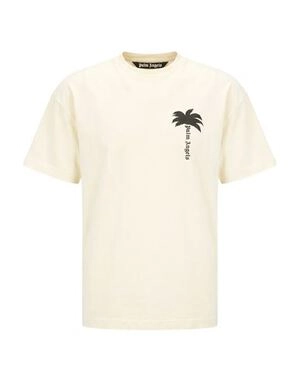 Palm Angels T-shirt Cream Size Cotton