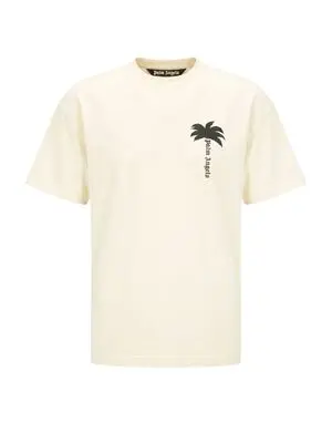 Palm Angels T-shirt Cream Size Cotton