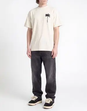 Palm Angels T-shirt Cream Size Cotton