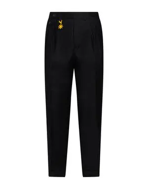 MANUEL RITZ Pants Size Virgin Wool, Elastane - Black