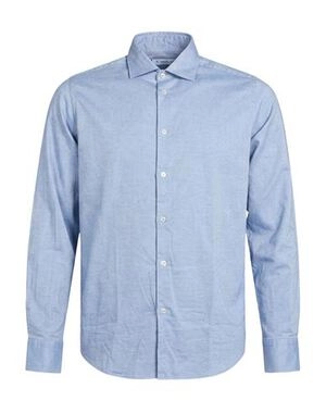 MANUEL RITZ Shirt Size Cotton, Elastane - Blue