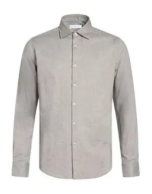 MANUEL RITZ Shirt Size Cotton, Elastane - Grey