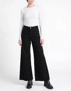 KAOS Wide-leg Cotton Jeans - Black