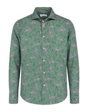 MANUEL RITZ Shirt Size Cotton, Elastane - Green