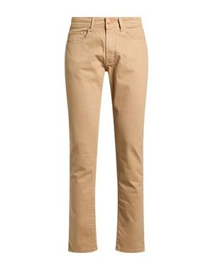 MANUEL RITZ Cotton Elastane Stretch Twill Pants - Sand