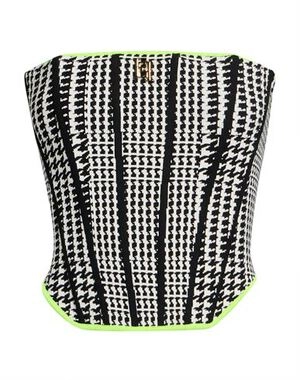 Elisabetta Franchi Top Size Viscose, Polyester, Polyamide, Elastane - Black