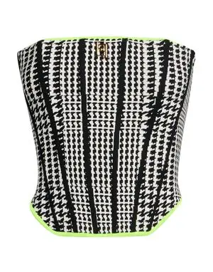 Elisabetta Franchi Houndstooth Corset Top
