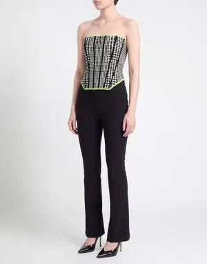 Elisabetta Franchi Houndstooth Corset Top