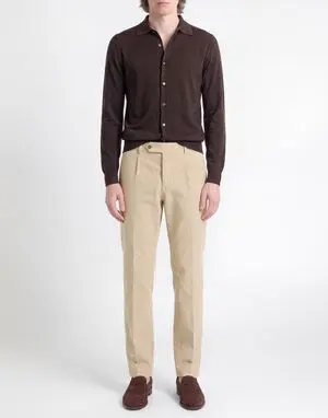 PAOLONI Pants Sand Size Cotton, Elastane - Beige