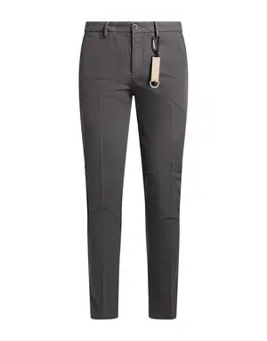 MANUEL RITZ Pants Size Cotton, Elastane - Grey