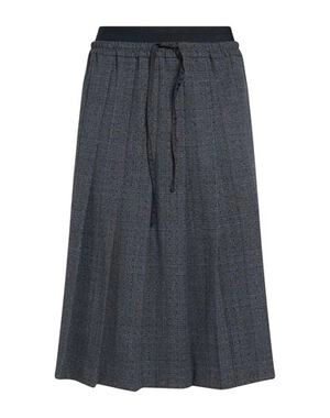 Sandro Midi Skirt Charcoal Size Polyester, Viscose, Elastane - Grey