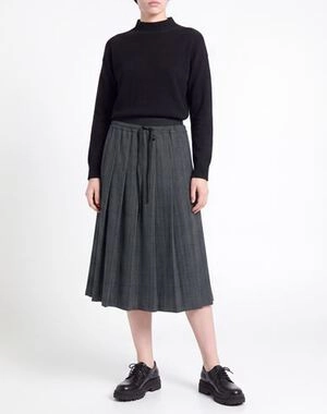 Sandro Midi Skirt With Glen Plaid And Crystals