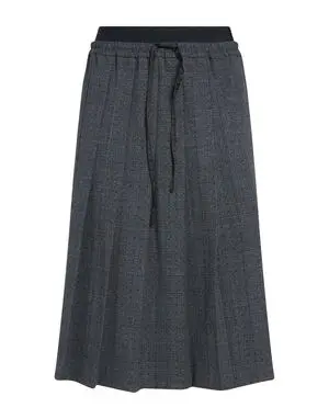 Sandro Midi Skirt With Glen Plaid And Crystals