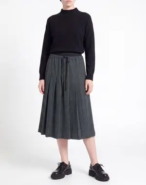 Sandro Midi Skirt With Glen Plaid And Crystals