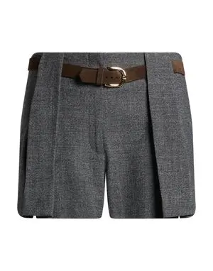 Sandro Belted Wool Blend Divided Skirt Shorts
