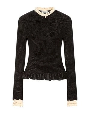 Sandro Top Size Polyester, Elastane - Black