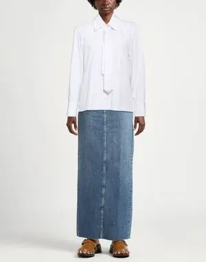Sandro Striped Cotton Poplin Shirt With Embellishments