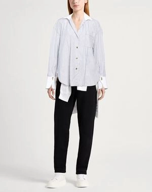 Sandro Cotton Poplin Striped Oversized Shirt