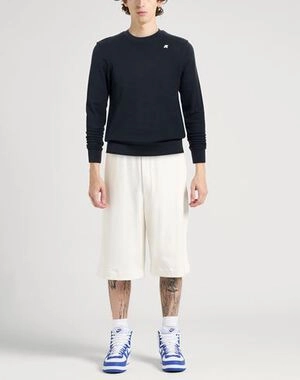 K-WAY Sweatshirt In Midnight Cotton And Polyamide - Midnight Blue