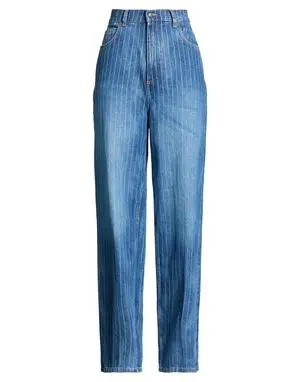 Sandro Cotton Wide-leg Striped Jeans
