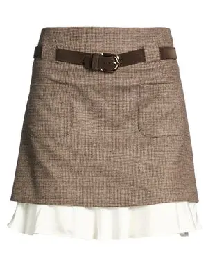 Sandro Mini Skirt Size Virgin Wool, Polyester, Elastane