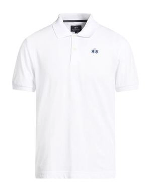 LA MARTINA Polo Shirt Military Size Cotton - White