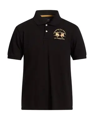 LA MARTINA Polo Shirt Size Cotton - Black