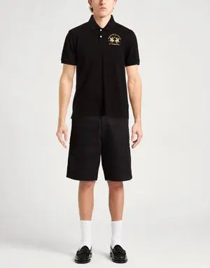 LA MARTINA Polo Shirt Size Cotton - Black