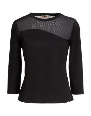 Herno Cotton Jersey T-shirt With Mesh Detailing