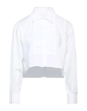 Sandro Cropped Poplin Shirt - White