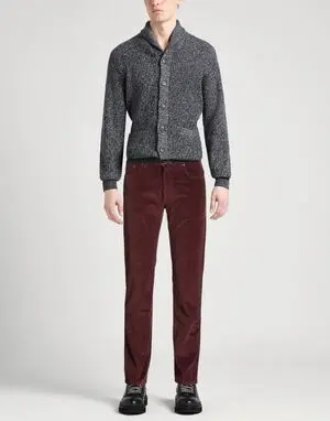 MOORER Pants Burgundy Size Cotton, Elastane